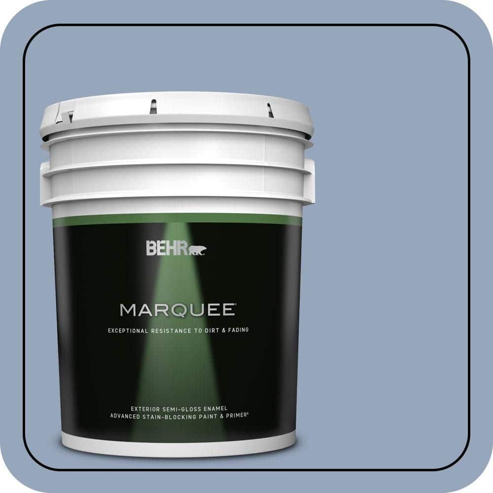 BEHR MARQUEE 5 gal. #590F-4 Cloudberry Semi-Gloss Enamel Exterior Paint ...