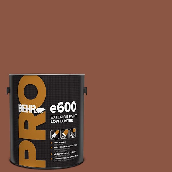 BEHR PRO 1 gal. #S180-7 True Copper Low Luster Exterior Paint PR62301 ...