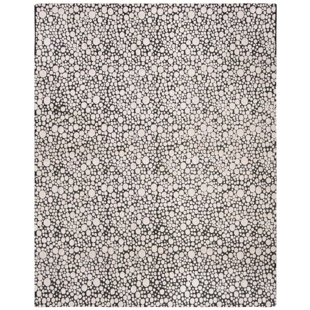SAFAVIEH Mirage 8 ft. x 10 ft. Charcoal/Cream Abstract Spotted Area Rug ...