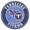 FANMATS NFL Tennessee Titans Navy 2 ft. x 2 ft. Round Area Rug 17978 ...