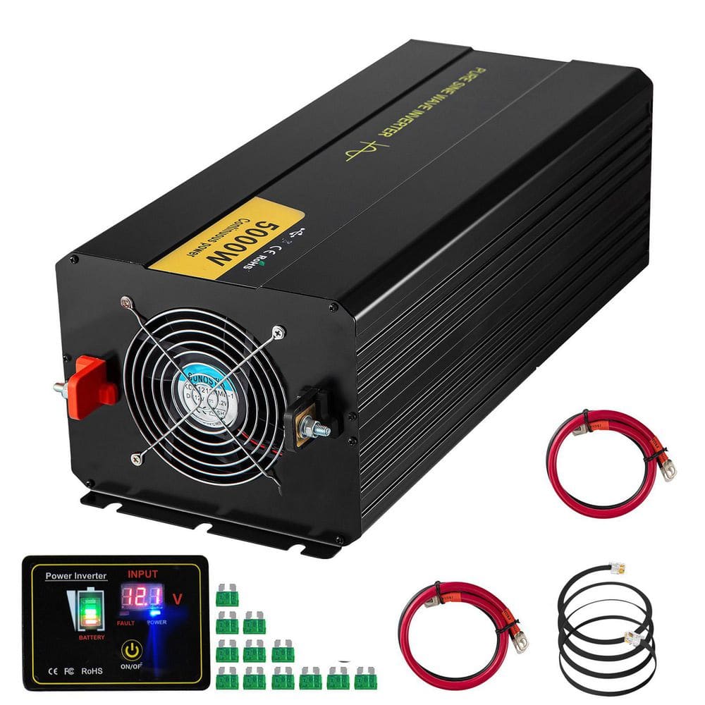 SKYSHALO Power Inverter 2500W Modified Sine Wave Inverter DC 12-Volt to ...