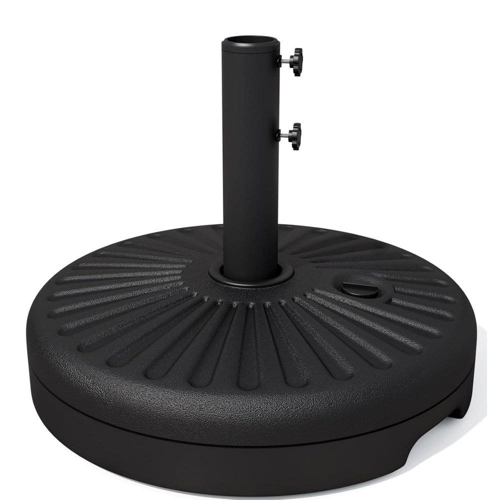 22L Water Filled Patio Umbrella Base in Black L0DLVXT3SM - The Home Depot