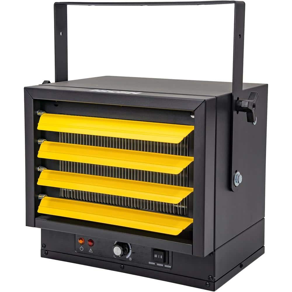 5000-Watt Hardwire Industrial Heater, Forced Air Electric Wall/Ceiling ...