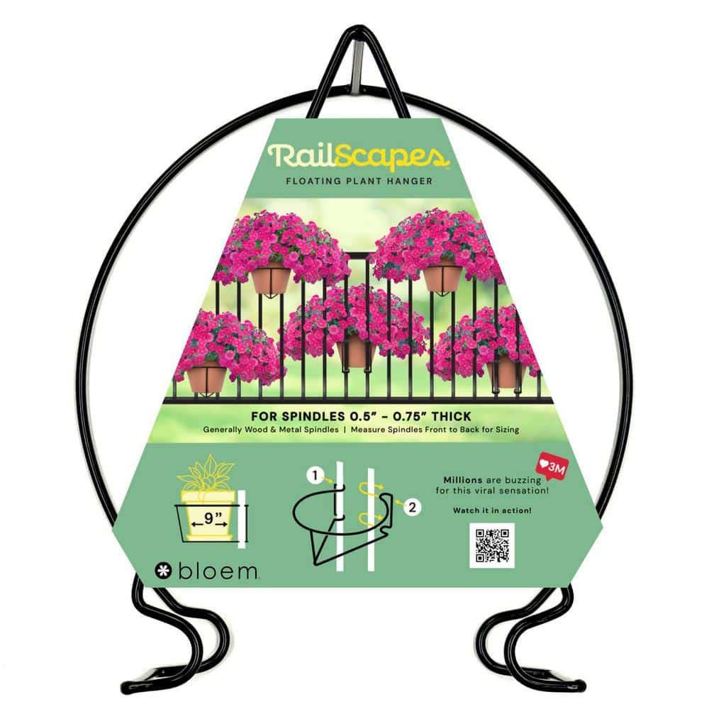 Bloem RailScapes Vertical Gardening Plant Clip for Narrow Spindles RSN1 ...