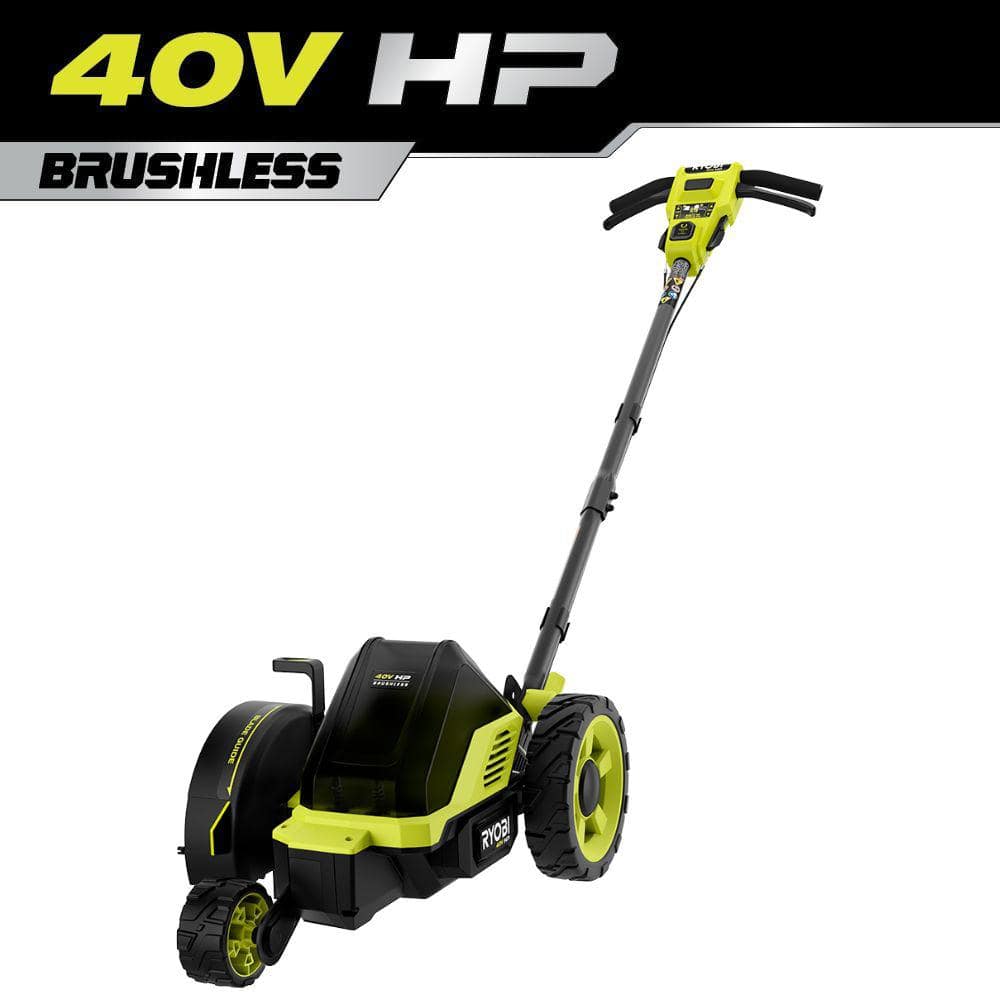 RYOBI 40V HP Brushless 9 in. Cordless Edger (Tool Only) RY40706BTL ...