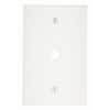 Leviton 1-Gang White 0.312 in. Phone/Cable Plastic Midway/Midsize Wall ...