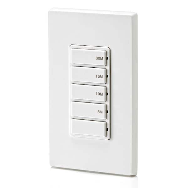 Leviton Decora 15 Amp 30-Minute Indoor In-Wall Timer Switch, 1/2 HP/9 ...