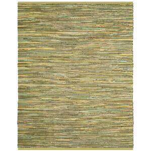 Safavieh Rag Rug Light Green/Multi 8 ft. x 10 ft. Gradient Solid ...