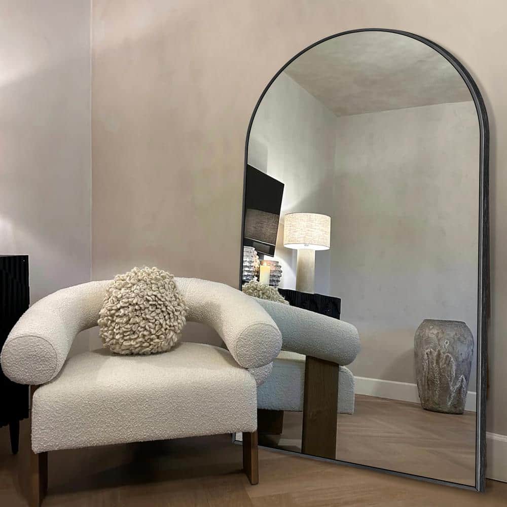 LuxHomez 32 in. W. x 71 in. H Oversized Aluminum Alloy Arch Full Length ...