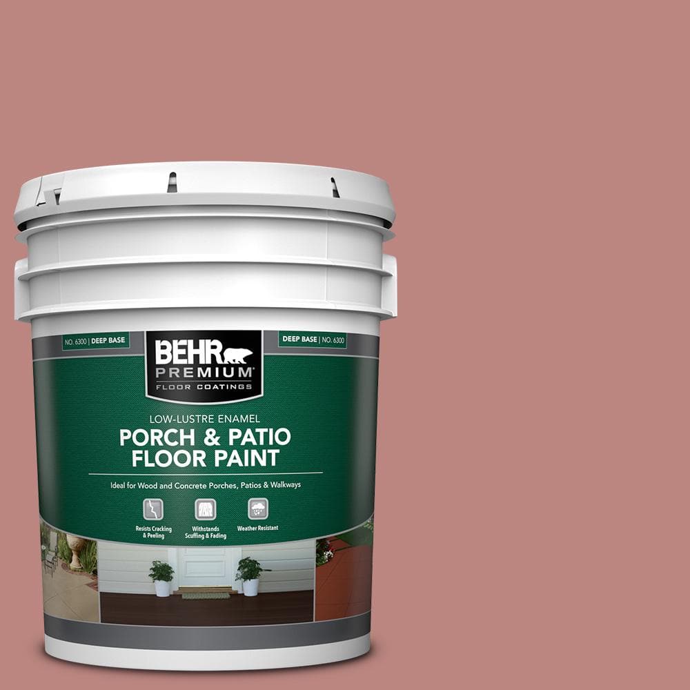 BEHR PREMIUM 5 gal. #S150-4 Red Clover Low-Lustre Enamel Interior ...