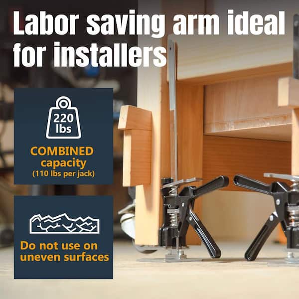 ‎POWERTEC Labor Saving Arm Jack-220 lbs. Heavy Duty Furniture Lifter ...