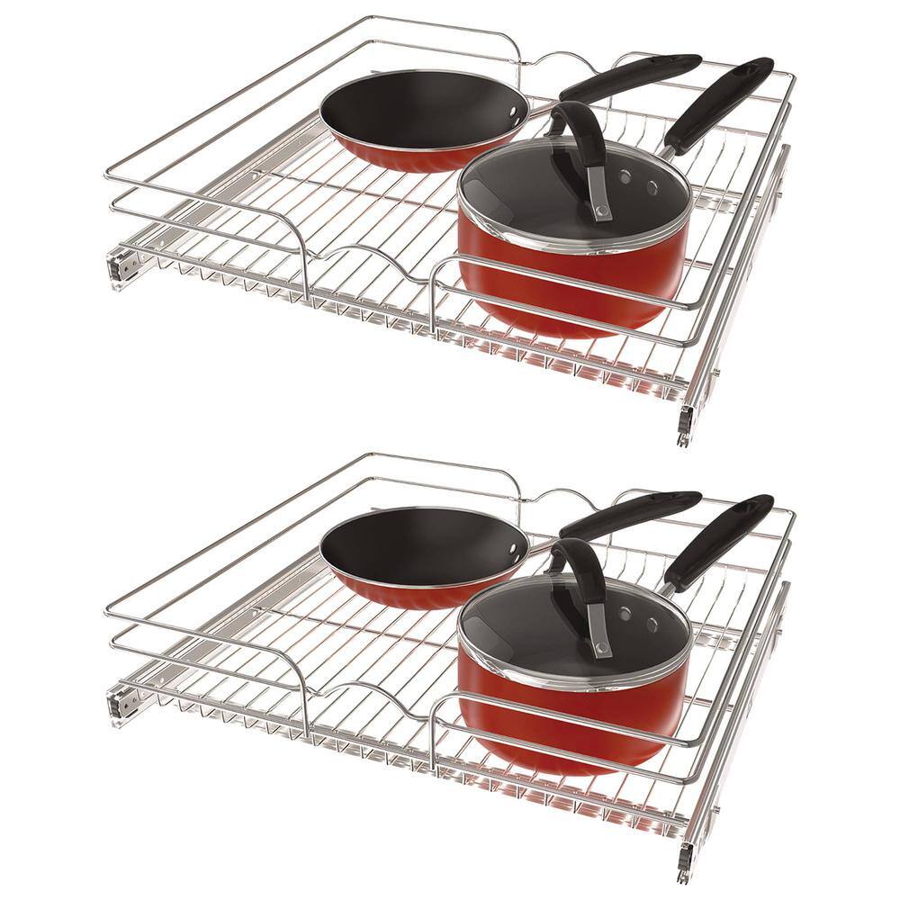 Rev-A-Shelf Cabinet Pull Out Shelf Organizer (2-Pack) 2 x 5WB1-2422CR-1 ...
