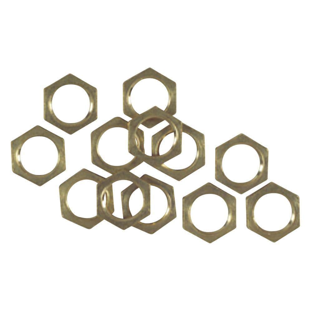 Westinghouse 12 Solid Brass Hex Nuts 7017200 - The Home Depot