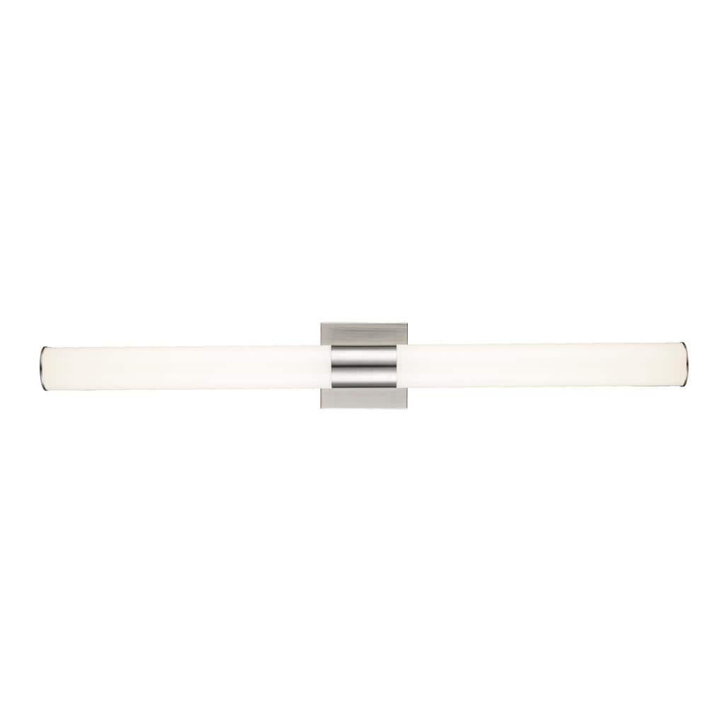 Bel Air Lighting Saavy 36 in. 2-Light Integrated LED Brushed Nickel ...