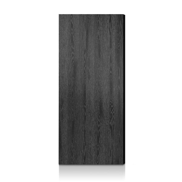 CALHOME 36 in. x 80 in. 2 Panel Hollow Core Oak Finished PVC Composite ...