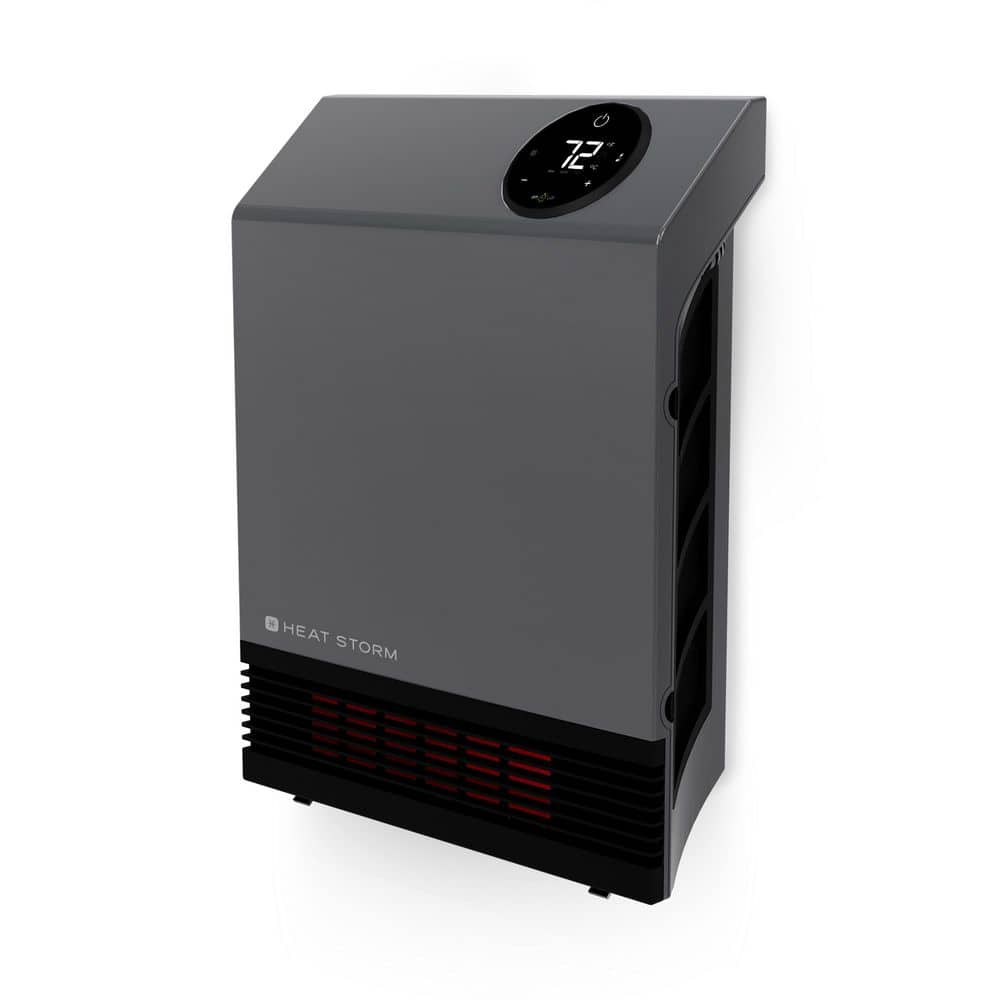HEAT STORM 1,000-Watt Gray Electric Deluxe Indoor Convection/Radiant ...