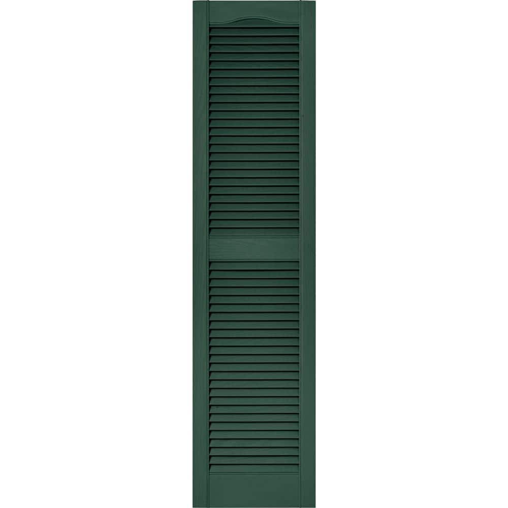 Reviews for Builders Edge 15 in. x 60 in. Louvered Vinyl Exterior ...