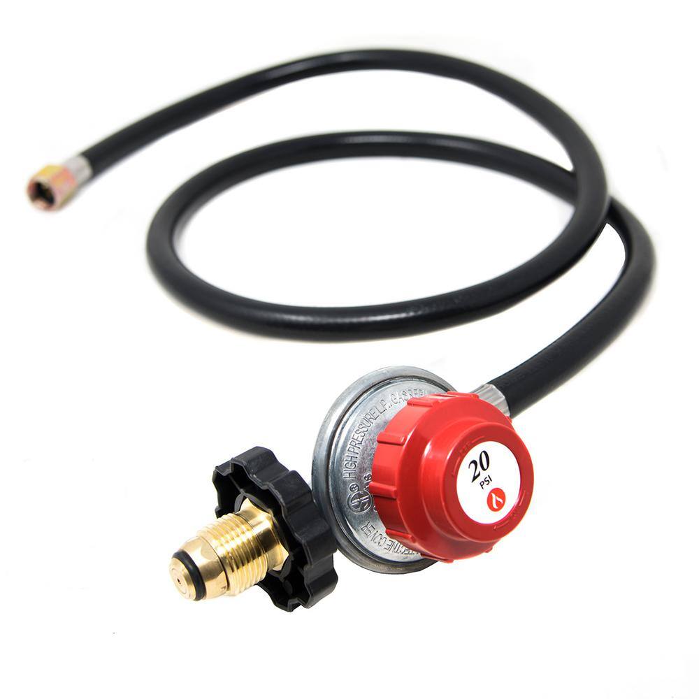 GASONE High Pressure Propane Regulator and 4 ft. Hose - POL Type 2108 ...