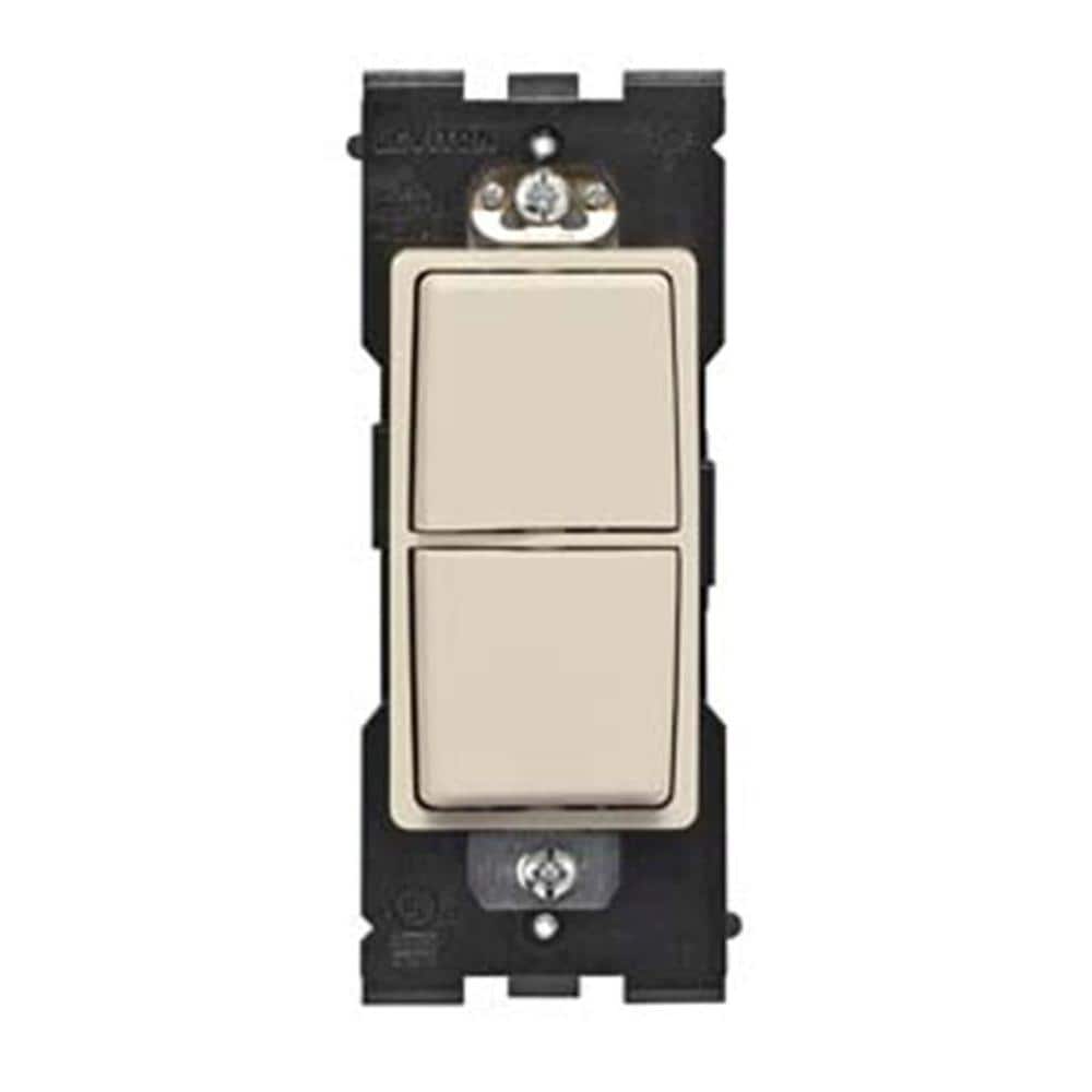 Leviton Renu 15-Amp Dual Combo Switch - Navajo Sand-DISCONTINUED R58 ...