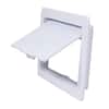 PLUMBFLEX 4 in. x 6 in. Plastic Access Panel for Drywall Ceiling ...