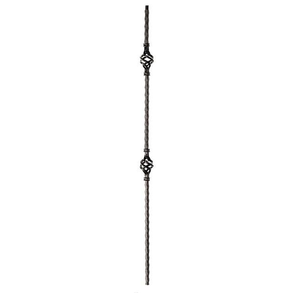 arteferro 44 in. x 9/16 in. Dual Basket Hammer Bar Dark Champagne ...