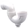 NIBCO 2 in. PVC DWV Hub x Hub x Cleanout with Plug P-Trap Fitting ...