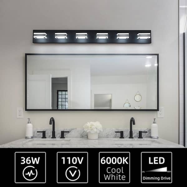 Mirrored Bar Bath Light Bathroom Lighting Fixture Over Mirror, Bath