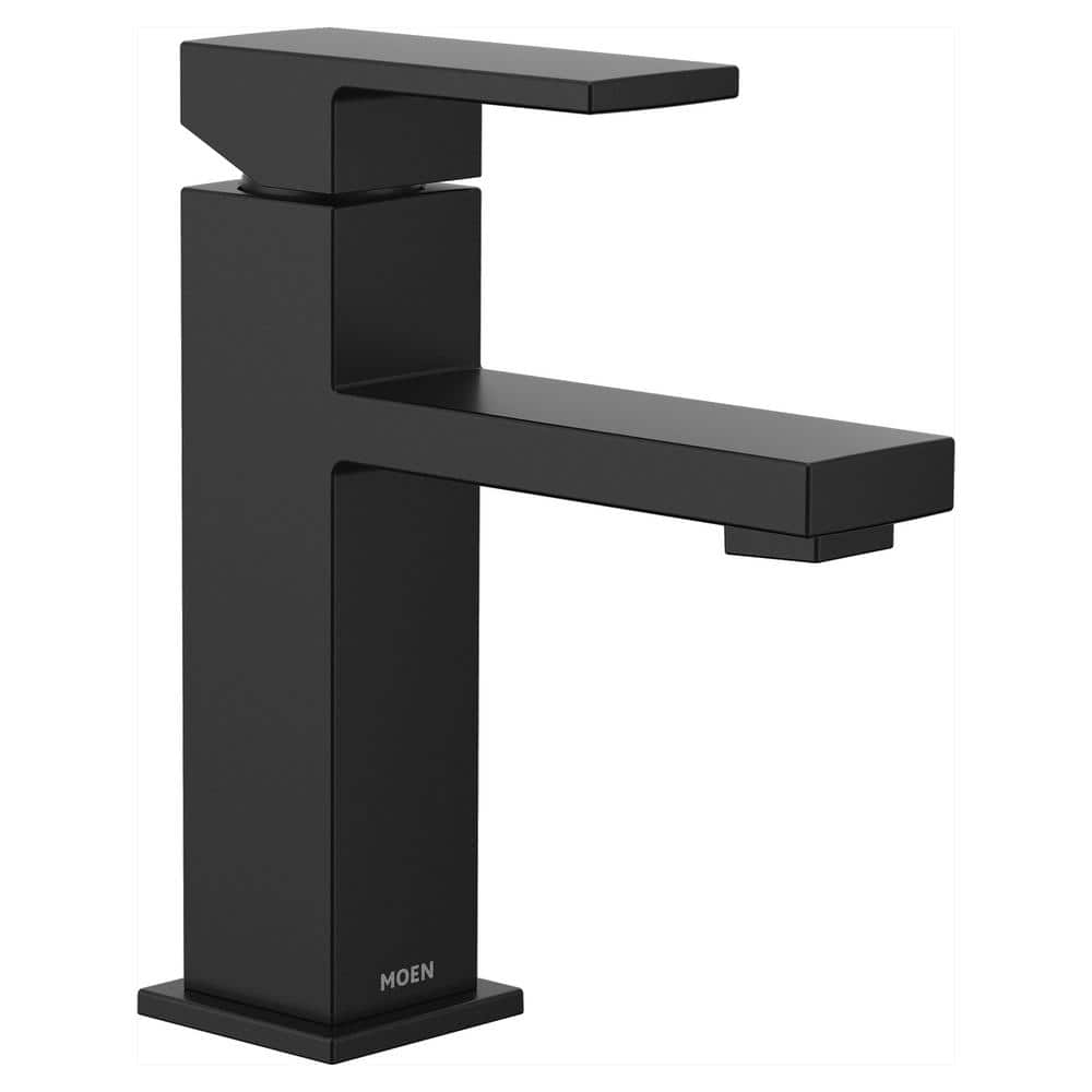 MOEN Revyl Single Hole Single Handle Bathroom Faucet in Matte Black 84771BL - The Home Depot