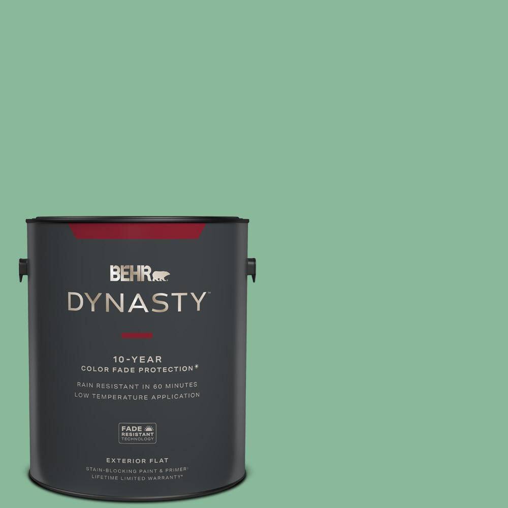 BEHR DYNASTY 1 gal. #470D-4 Garden View Flat Exterior Stain-Blocking ...