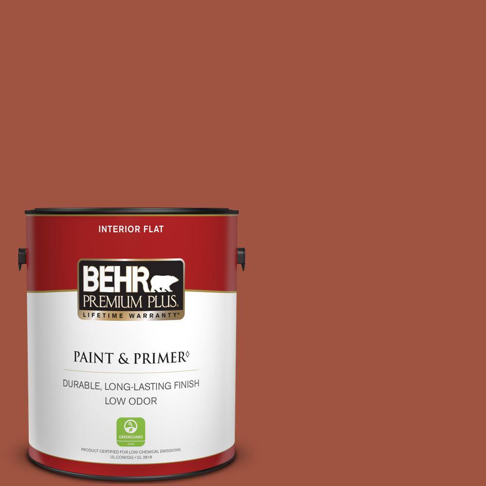 BEHR PREMIUM PLUS 1 gal. #MQ1-25 Kalahari Sunset Flat Low Odor Interior ...