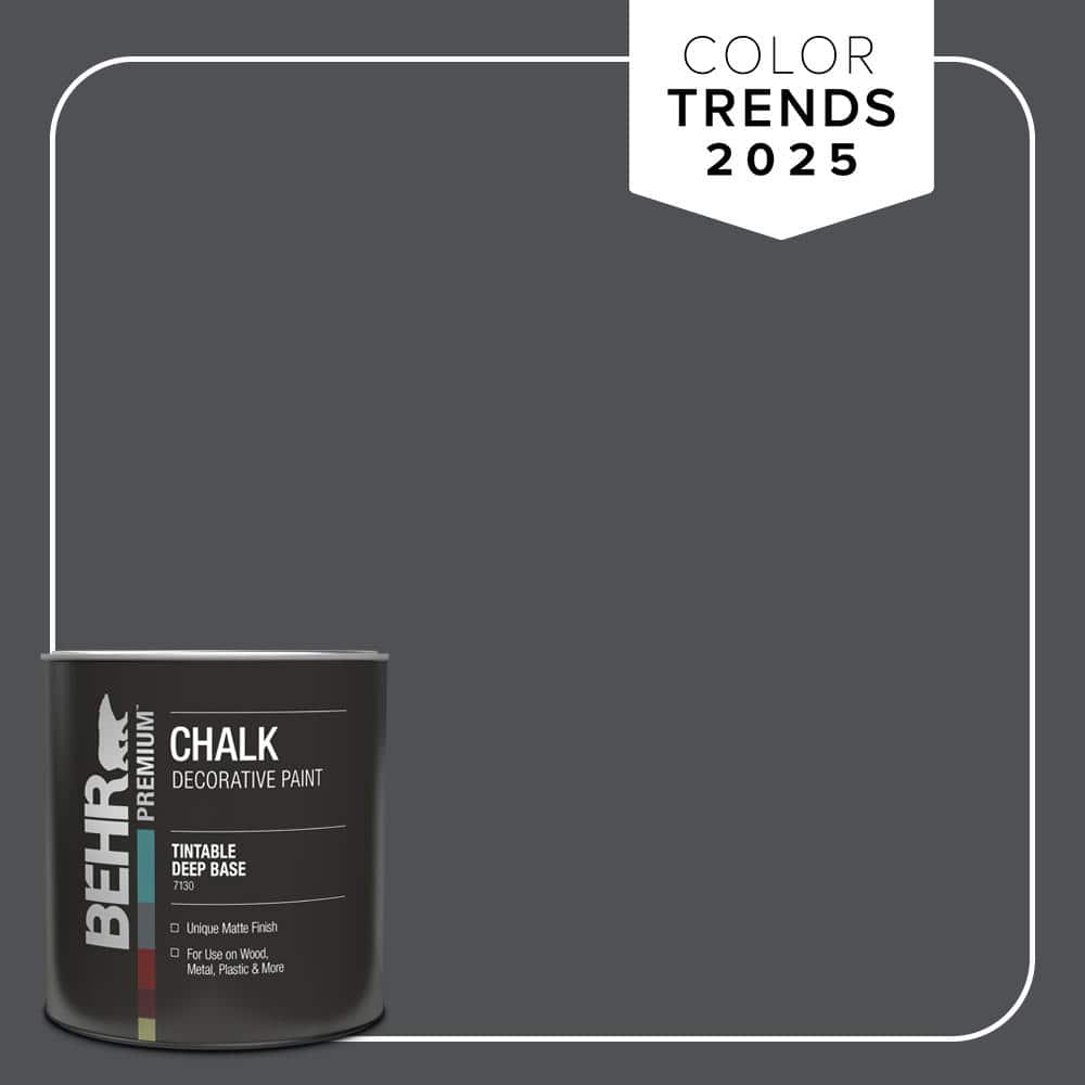 BEHR PREMIUM 1 qt. #PPU18-01 Cracked Pepper Interior Chalk Decorative ...