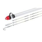 Milwaukee 15 ft. Mid Flex Fiberglass Fish Stick Kit with Magnetic Fish ...