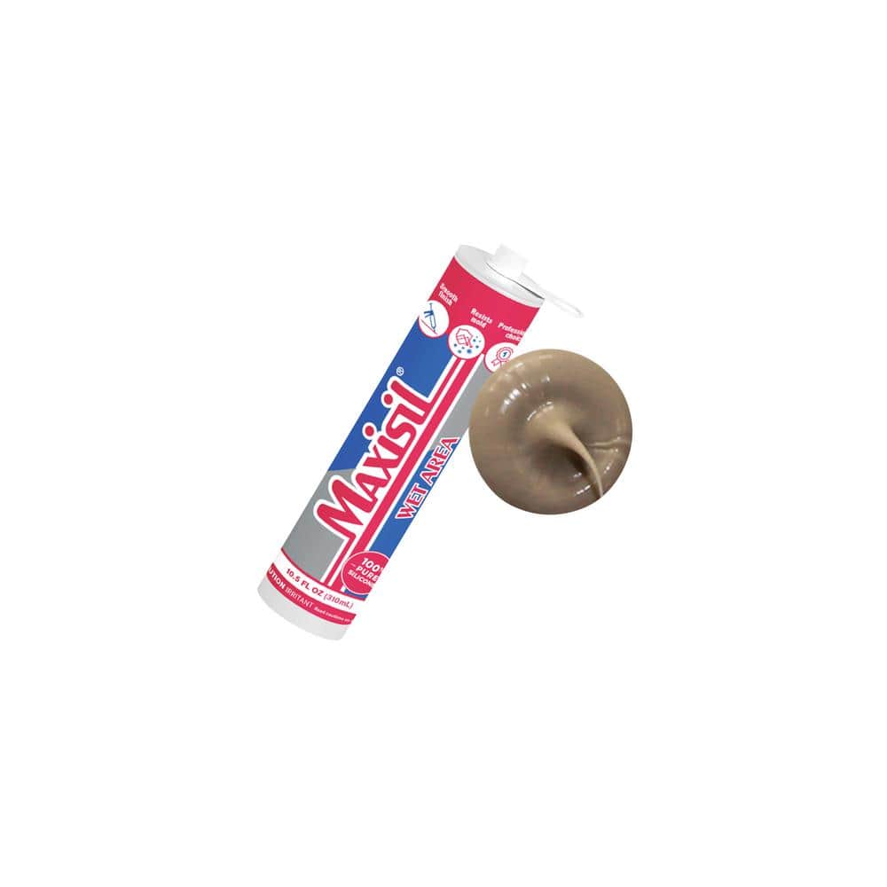 Glass Warehouse Maxisil 10.5 oz. Beige Standard Tube Kitchen Bath ...