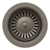 Blanco 3.5 in. Silgranit-Matched Basket Strainer in Volcano Gray 203441 ...