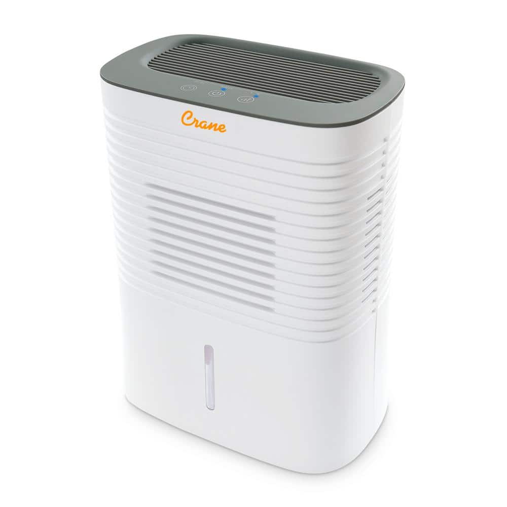 Crane 4 Pint Compact Dehumidifier with 2 Settings for Small to Medium ...