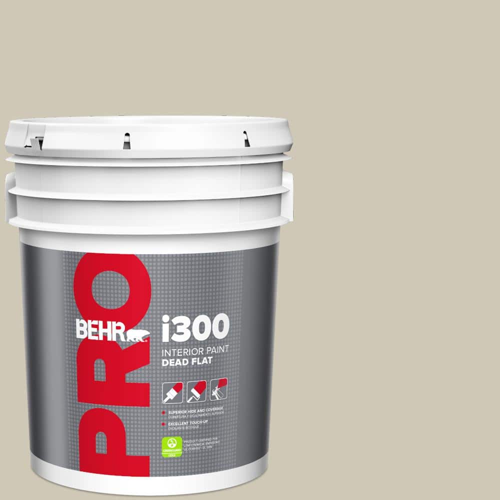 BEHR PRO 5 gal. #PPU8-16 Coliseum Marble Dead Flat Interior Paint ...