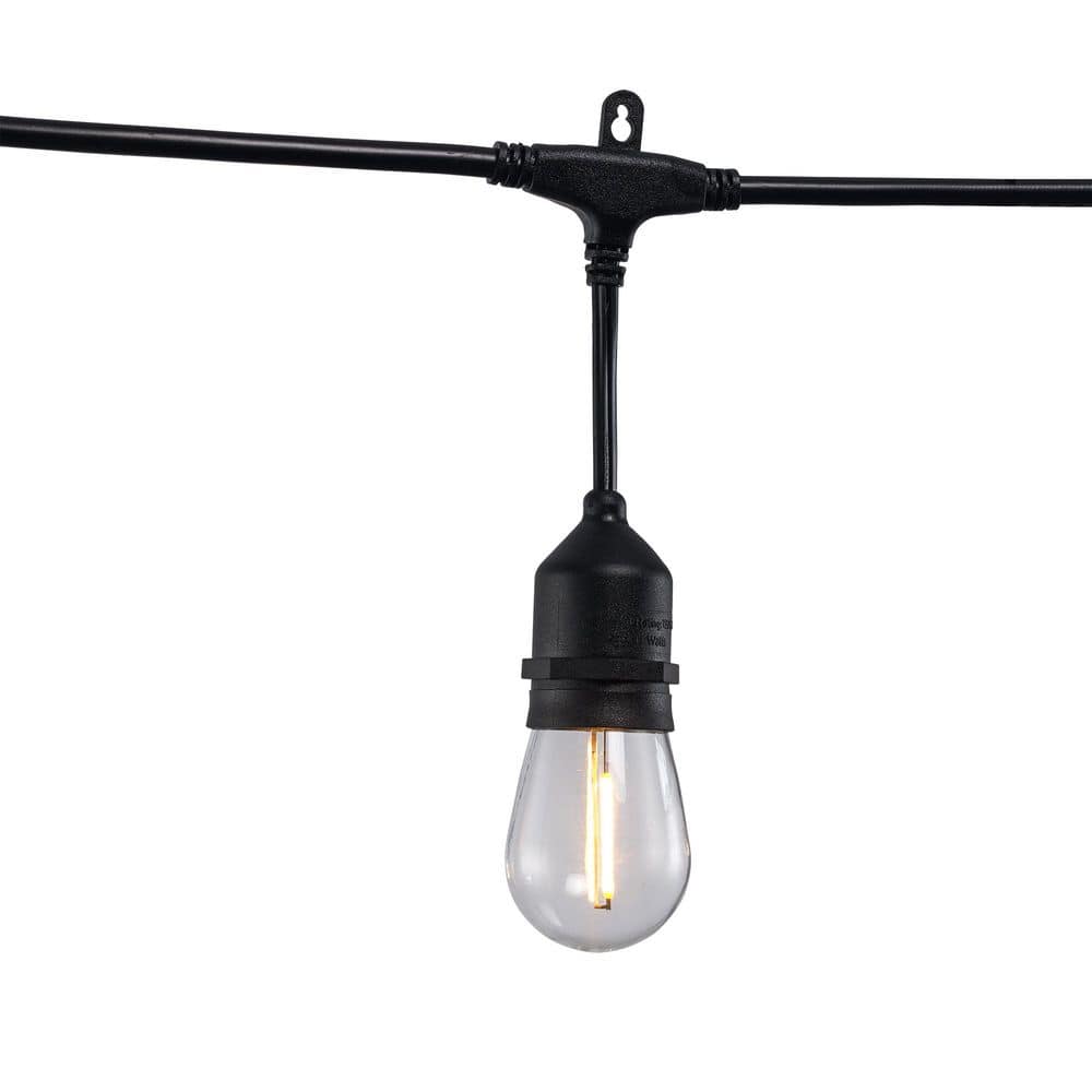 Monteaux Lighting 24-Light 48 ft. Plug-in Indoor/Outdoor Edison Plug-in ...