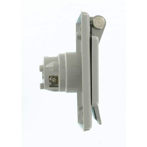 Leviton 15 Amp 125-Volt Straight Blade Grounding Power Inlet Outlet ...