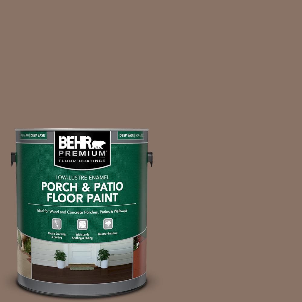 BEHR PREMIUM 1 gal. #770B-6 Oakwood Brown Low-Lustre Enamel Interior ...