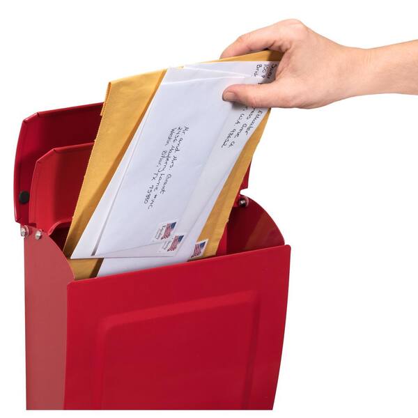 Red Residential Mailboxes