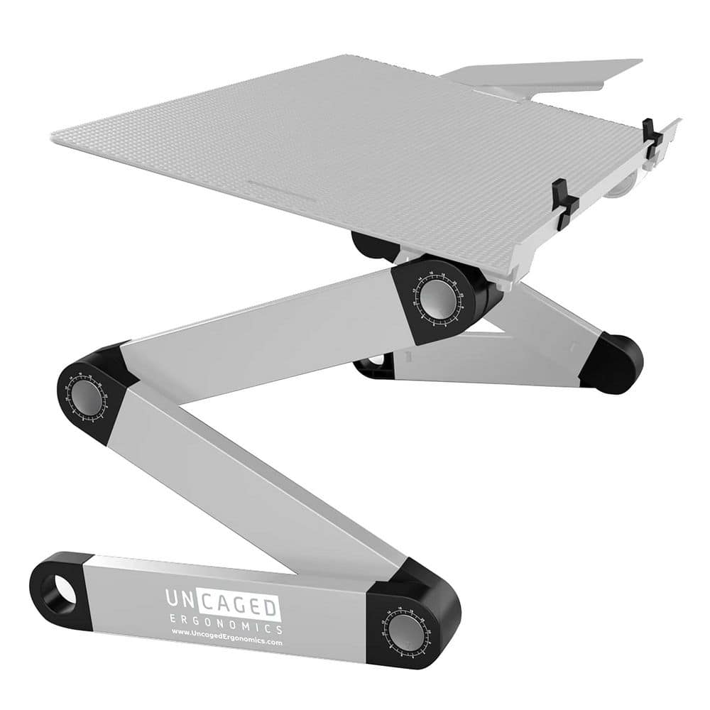 WorkEZ Adjustable Keyboard Riser Stand for Desktop (Silver) WEKTs - The ...