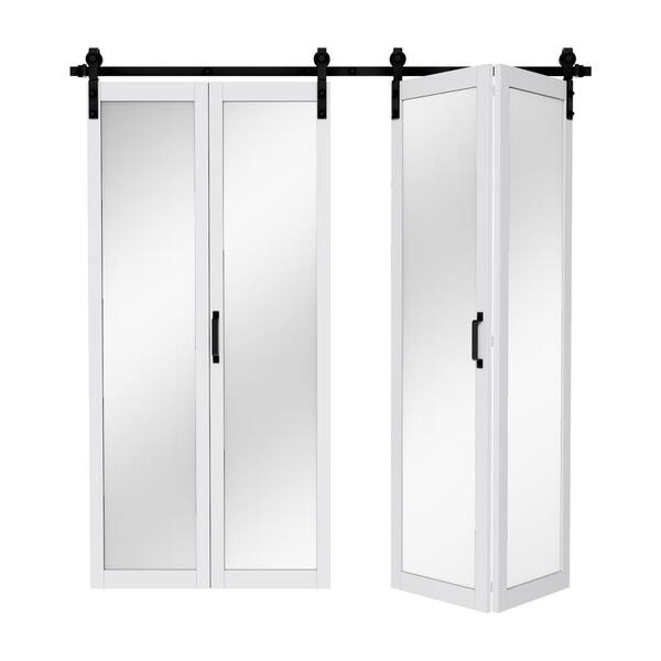 Reviews for ARK DESIGN 80 in. W. x 84 in. 1-Lite Mirrored Glass Solid ...