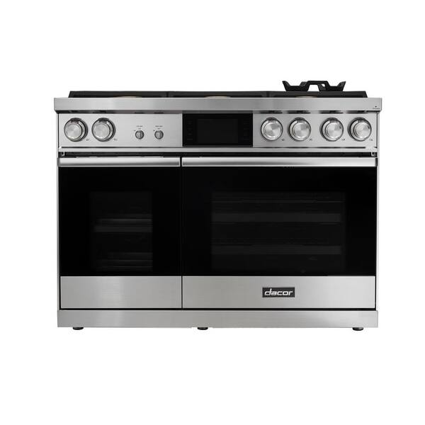 DACOR Modernist 48 in. 6.6 cu ft Dual Fuel Range with Gas Stove and ...