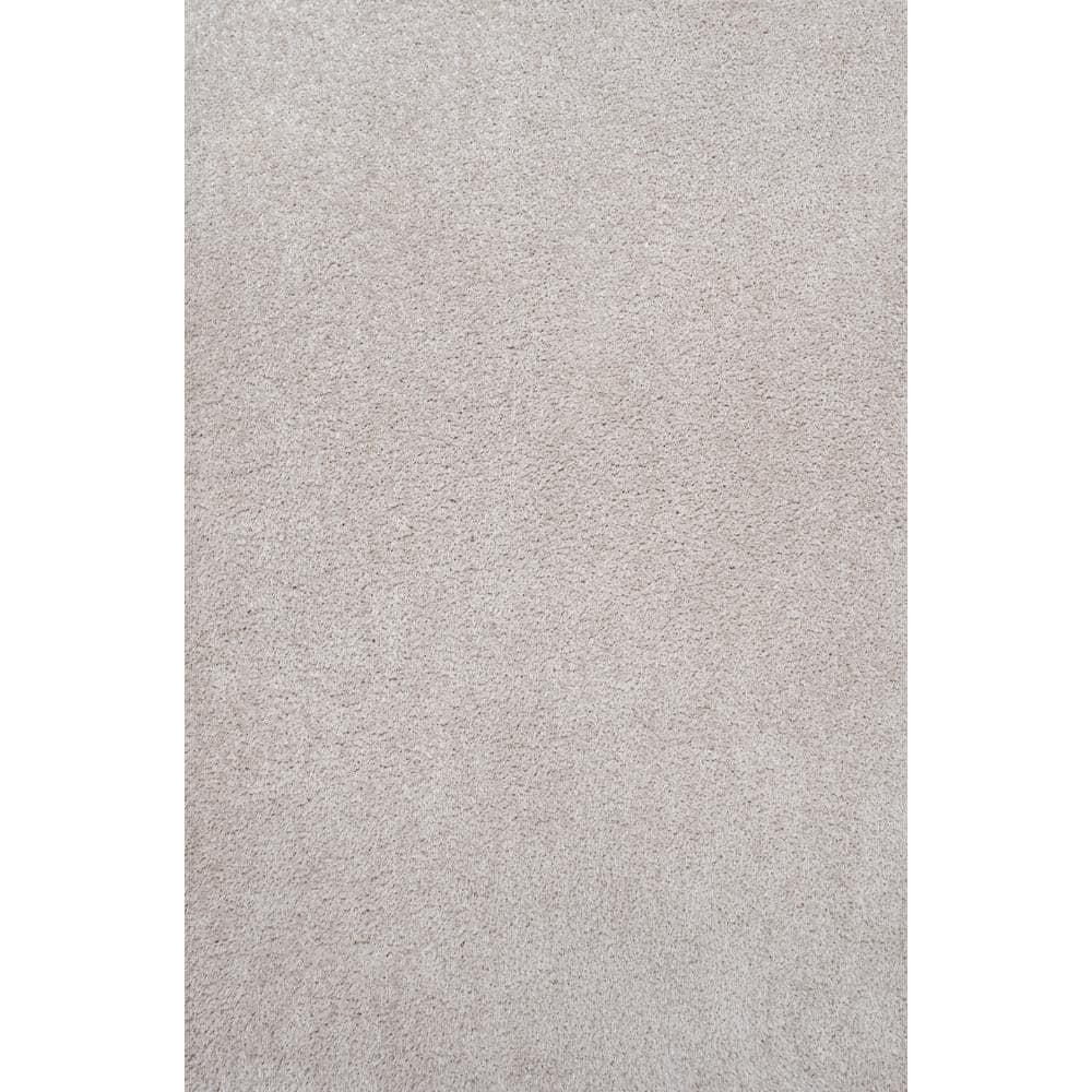 JONATHAN Y Clayton Coastal Light Gray 8 ft. x 10 ft. Solid Glam Shag ...