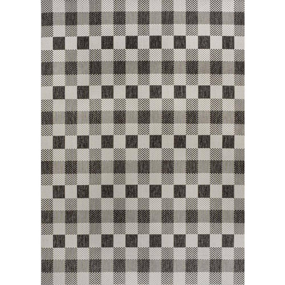 JONATHAN Y Darcy Traditional Geometric Bold Gingham Black/Cream 8 ft. x ...