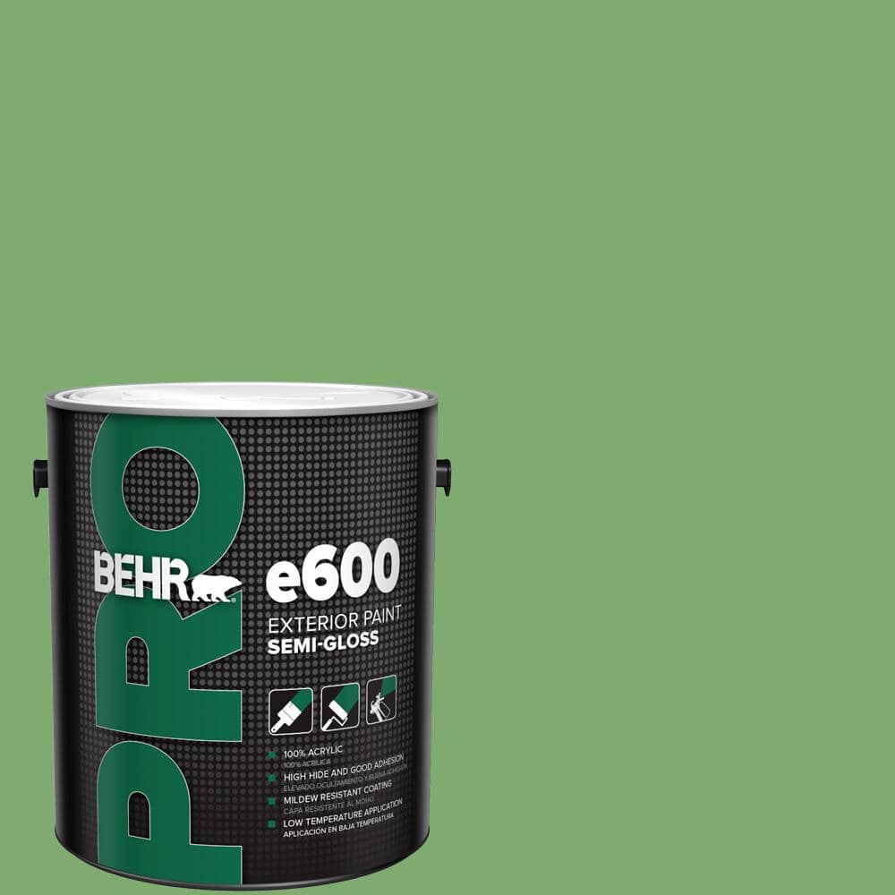 BEHR PRO 1 gal. #M390-5 Sage Garden Semi-Gloss Exterior Paint PR67301 ...