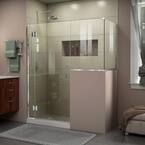DreamLine Unidoor Plus 60 in. W x 30-3/8 in. D x 72 in. H Frameless Hinged Shower Enclosure in ...