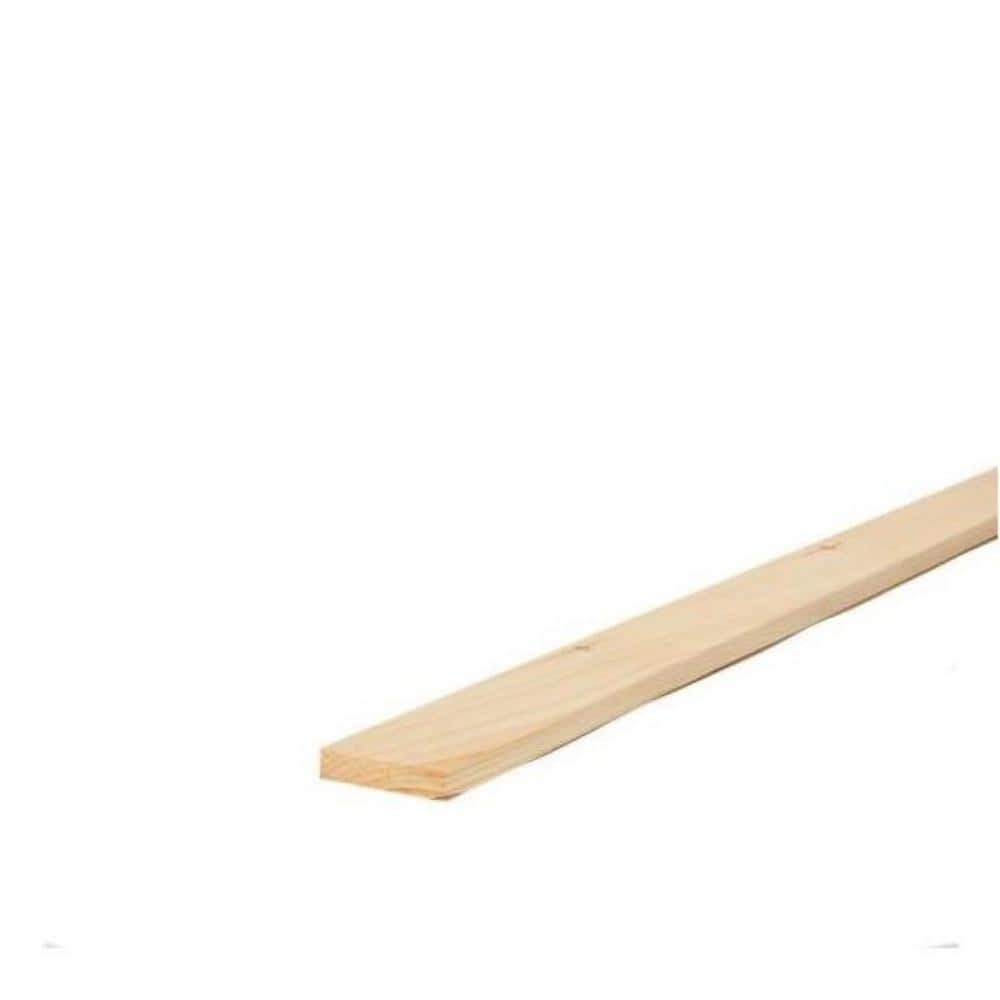 1 in. x 3 in. x 8 ft. Premium Kiln-Dried Square Edge Whitewood Common ...