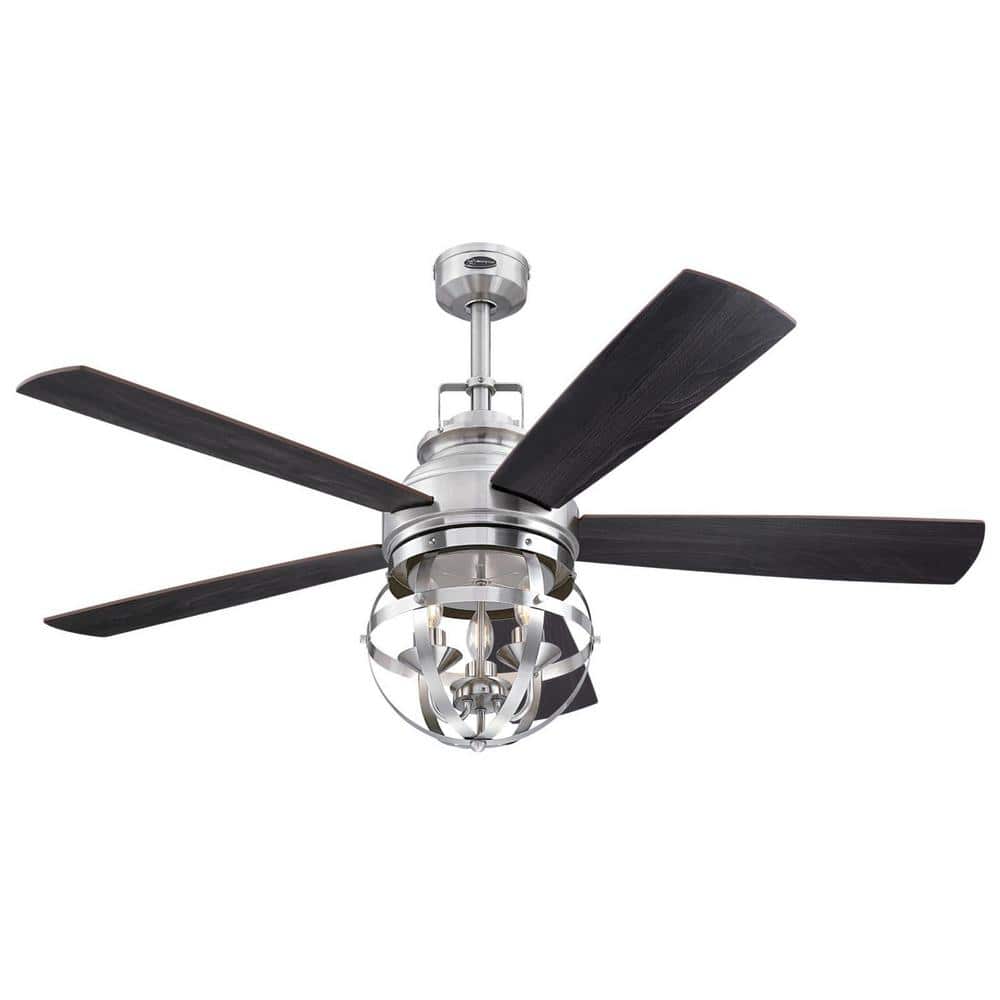 Westinghouse Stella Mira 52 in. LED Indoor Brushed Nickel Ceiling Fan ...