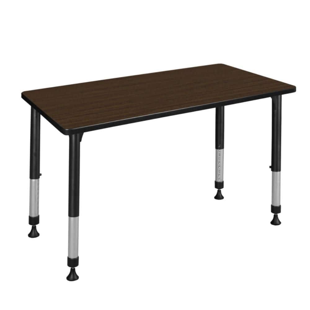 Regency Kee 42 in. x 24 in. Neo Walnut Height Adjustable Classroom ...